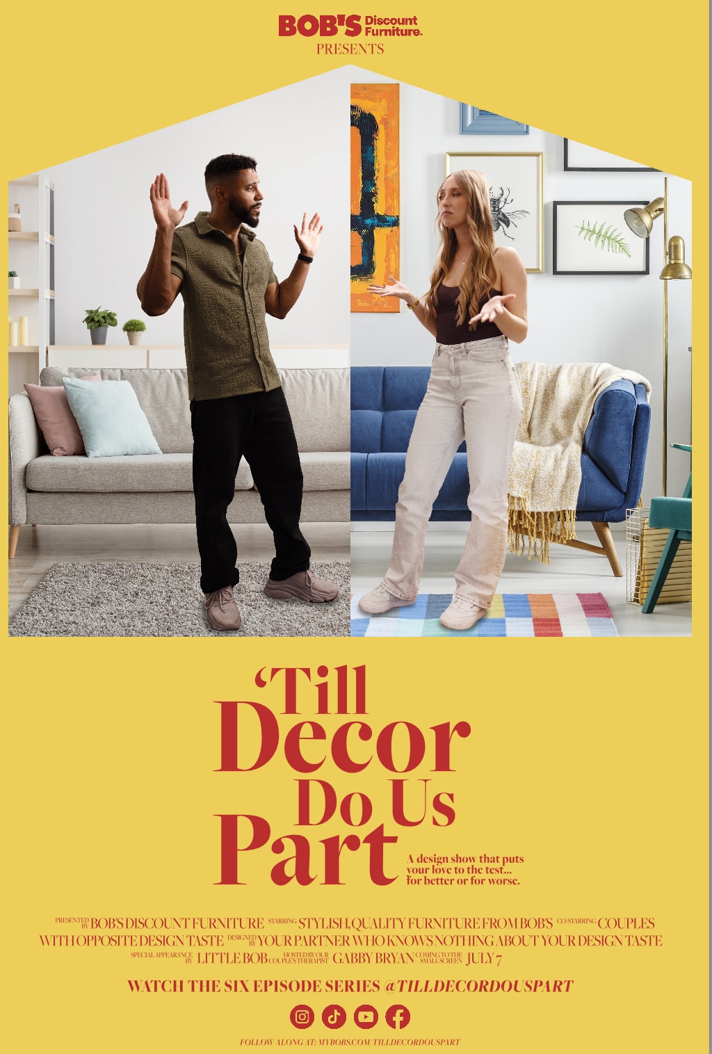 Bob's Discount Furniture Launches Entertaining New Social-First Reality Series: “Till Decor Do ...